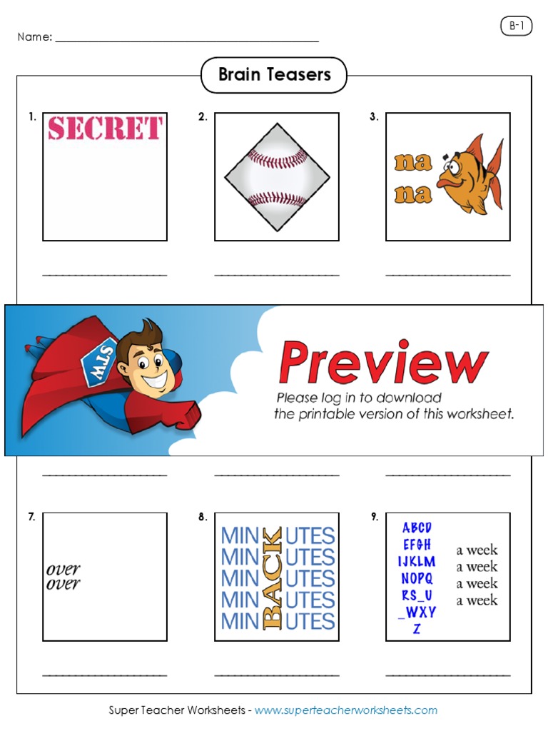 Brain Teaser Rebus b1 | PDF