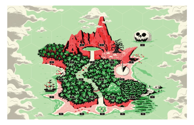 Neverland Map Illustrated Color | PDF