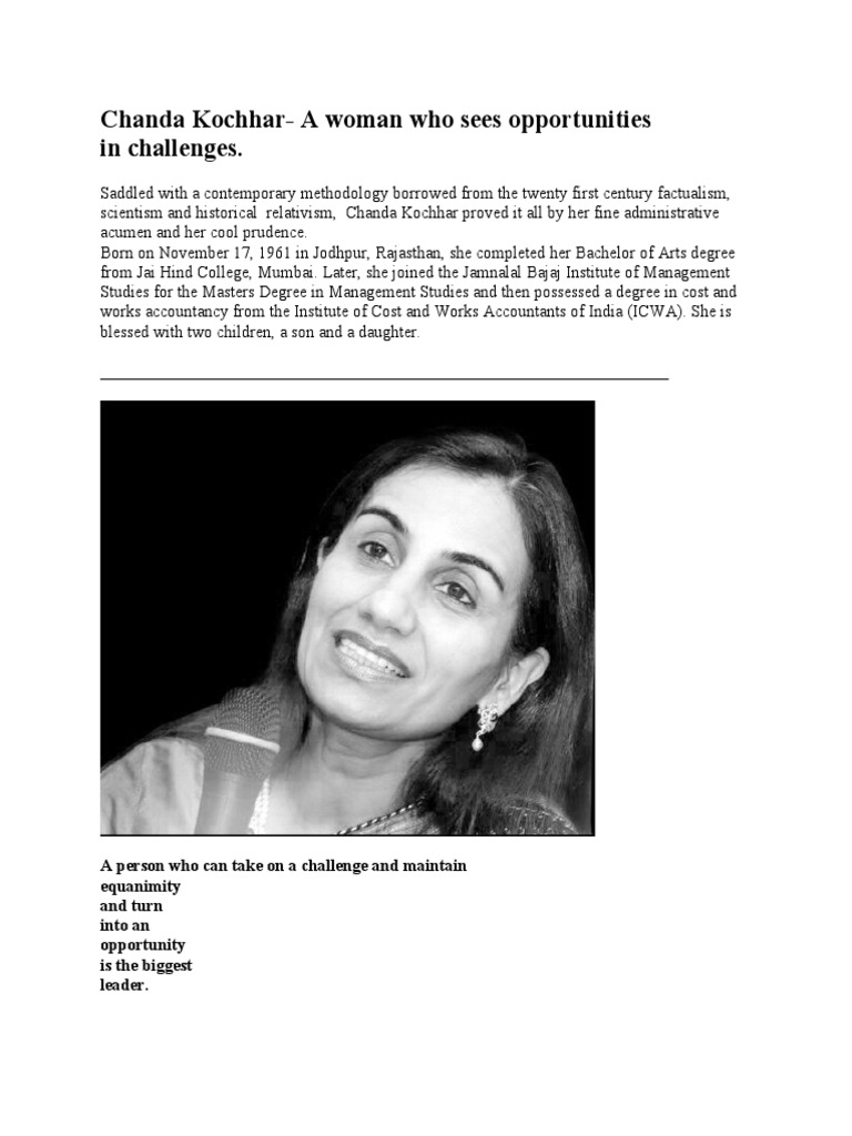 Chanda Kochhar | PDF | Banks | Institutional Investors