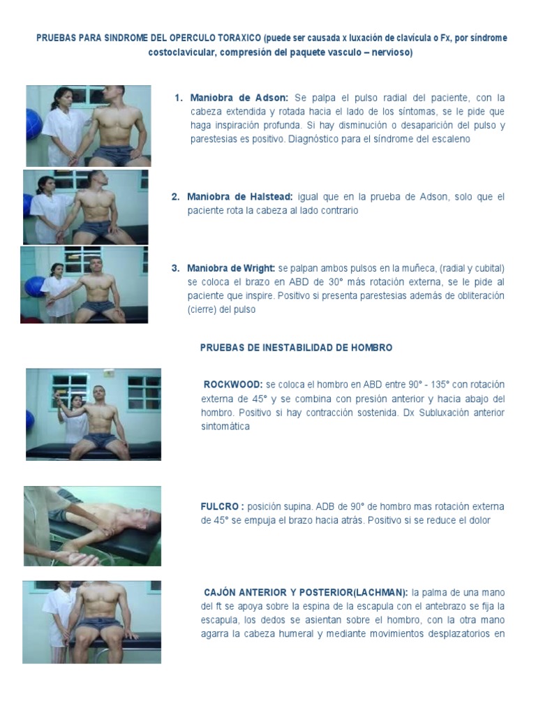 Pruebas Semiologicas MMSS | PDF | Hombro | Codo