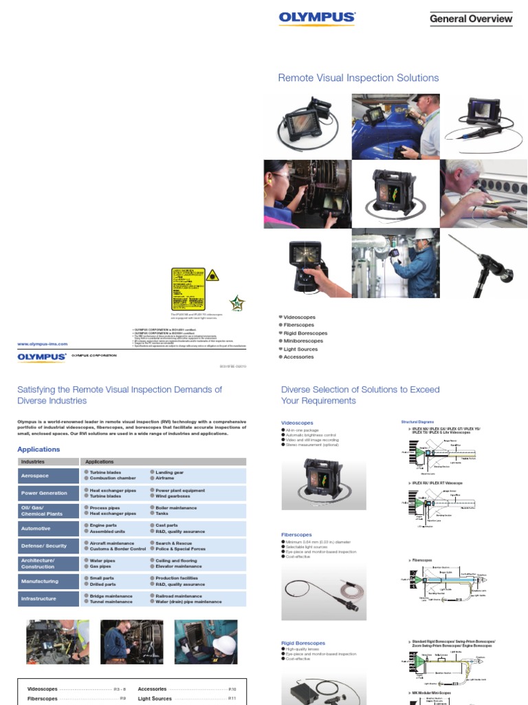 Olympus - Remote Visual Inspection Solutions | PDF | Applied And ...