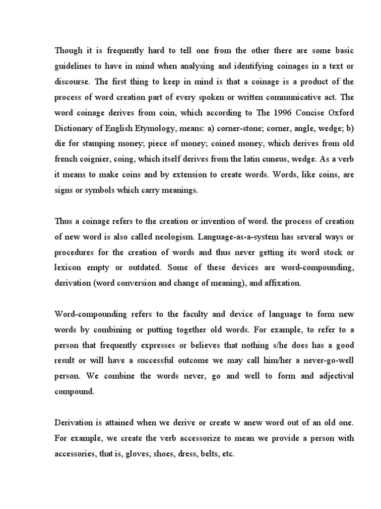 nonce words | Word | Adjective