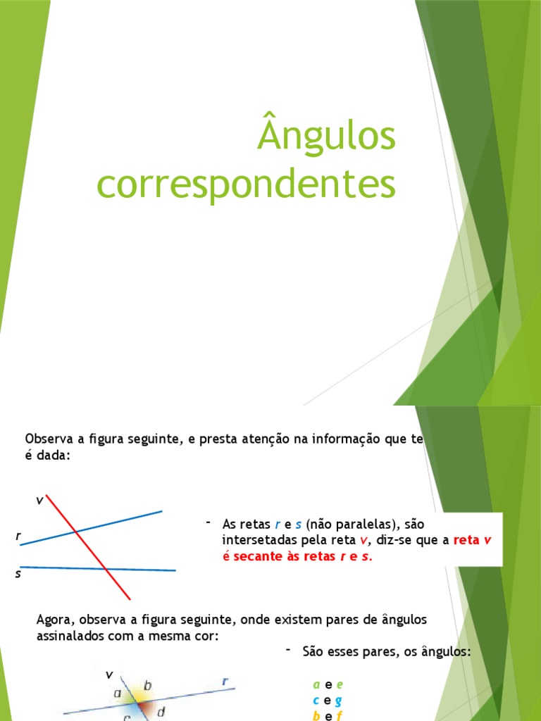 2 - Ângulos Correspondentes | PDF