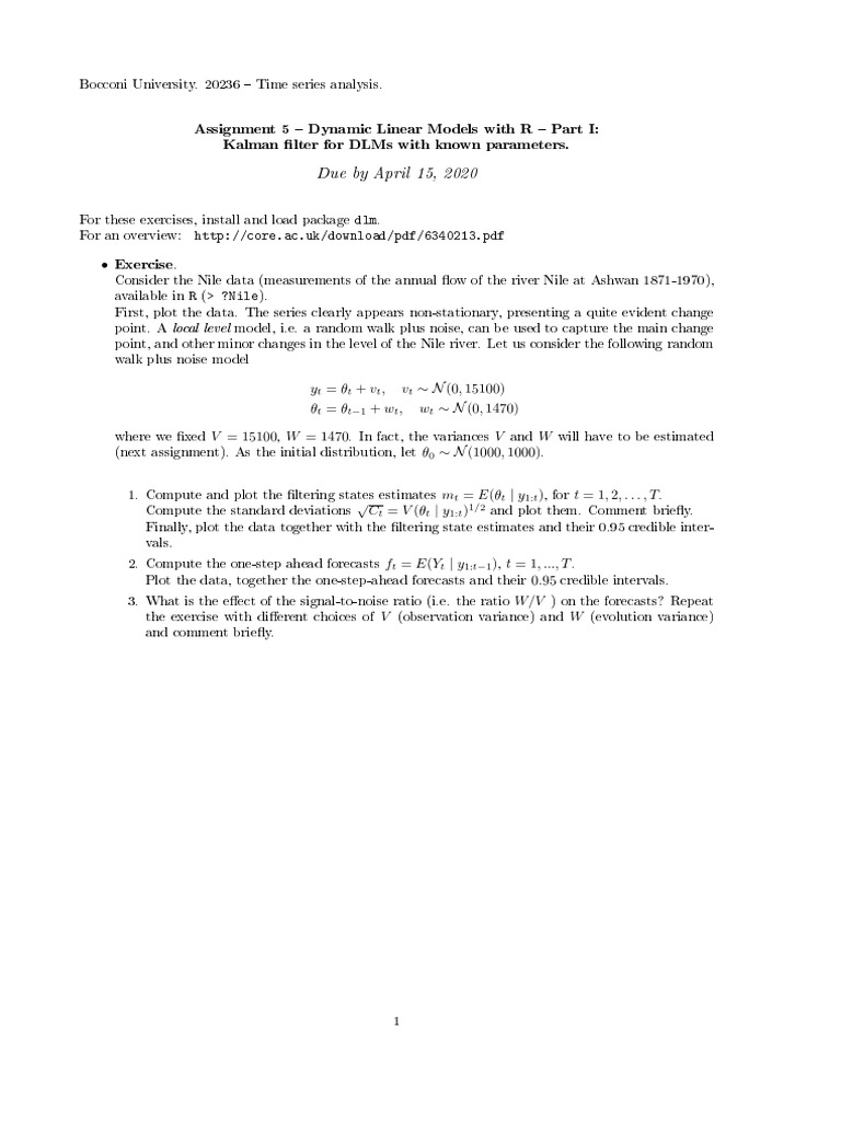 Ass5 DLM Intro | PDF