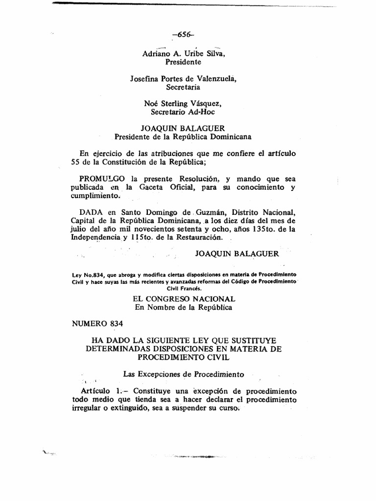 Ley 834 78 | PDF