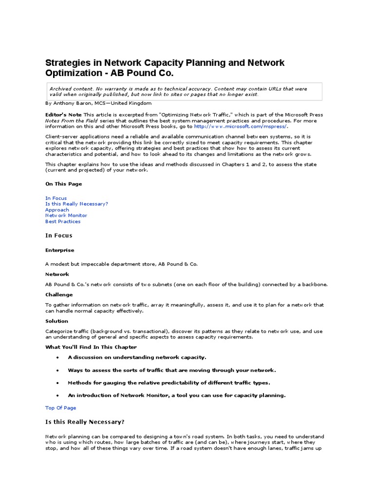 Network Cap Control | Download Free PDF | Computer Network | Internet ...