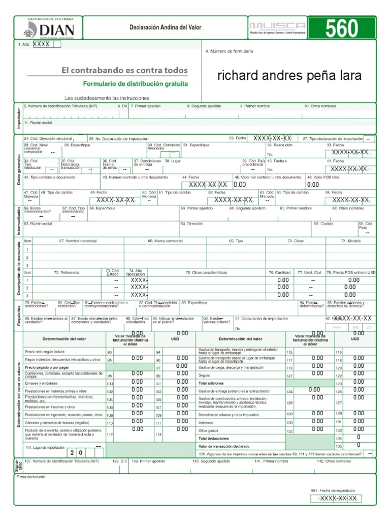 Declaracion Andina de Valores | PDF