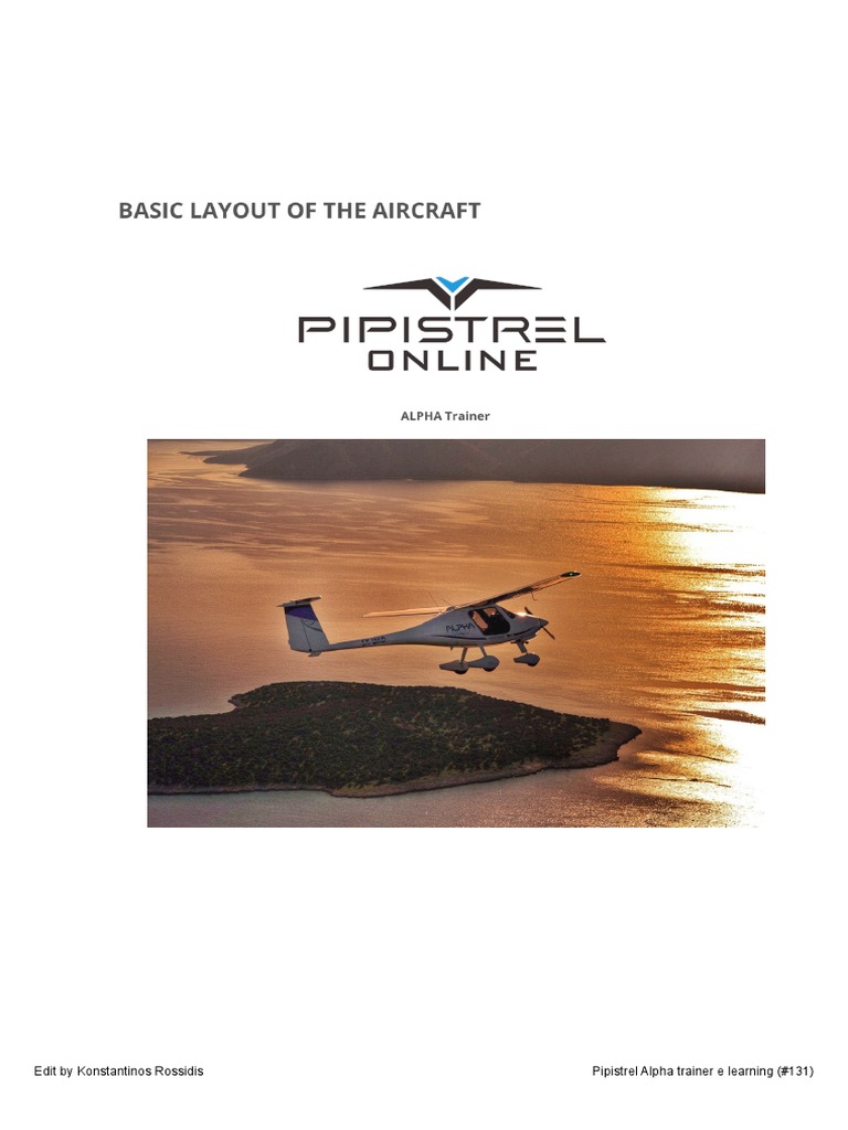 Pipistrel Alpha Trainer E-Learning Guide | PDF | Brand | Transport