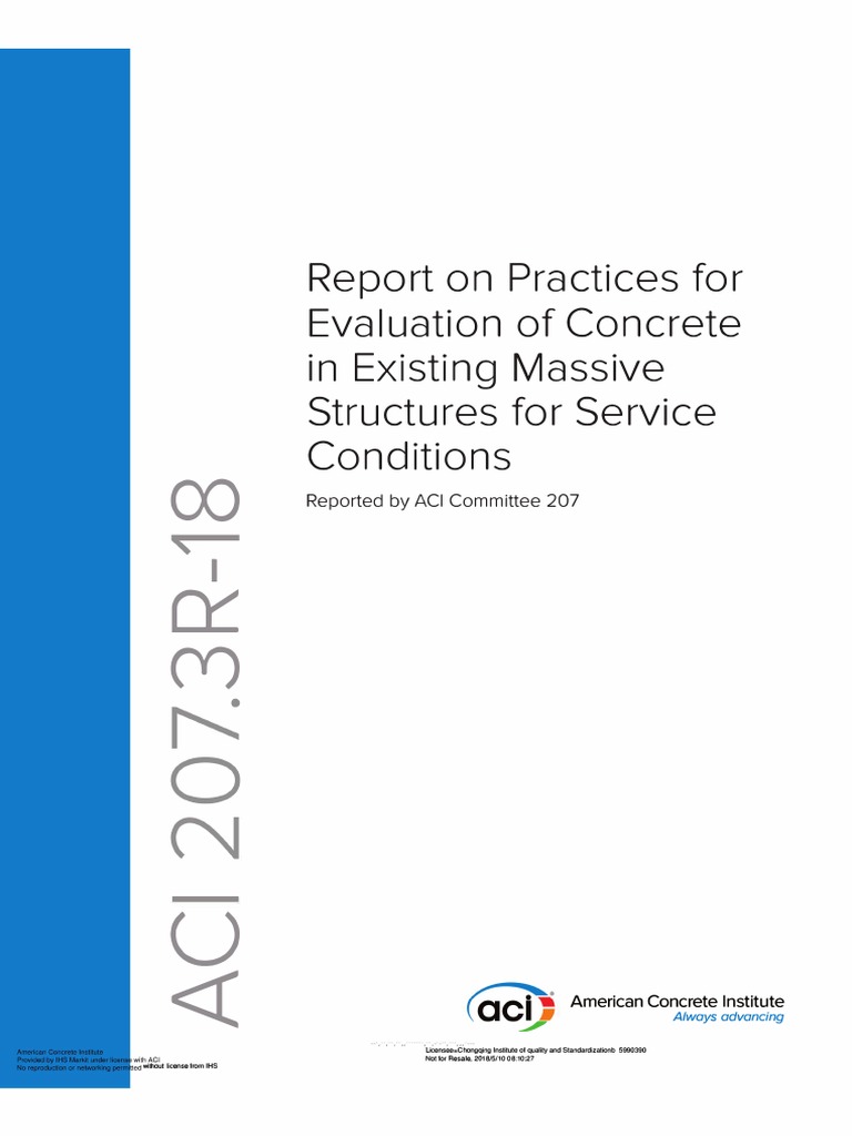 ReportonPractices For Evaluation of Concrete | PDF