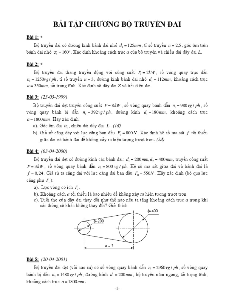Bai Tap Chuong Bo Truyen Dai | PDF