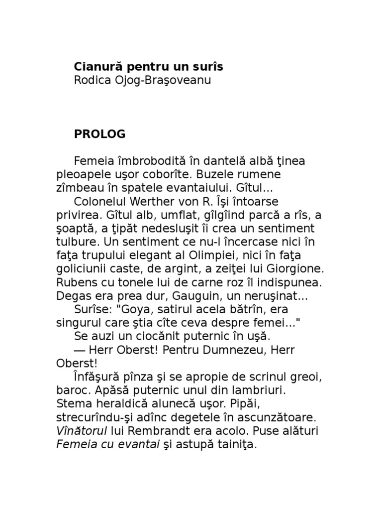 Cianura Pentru Un Suras PDF | PDF