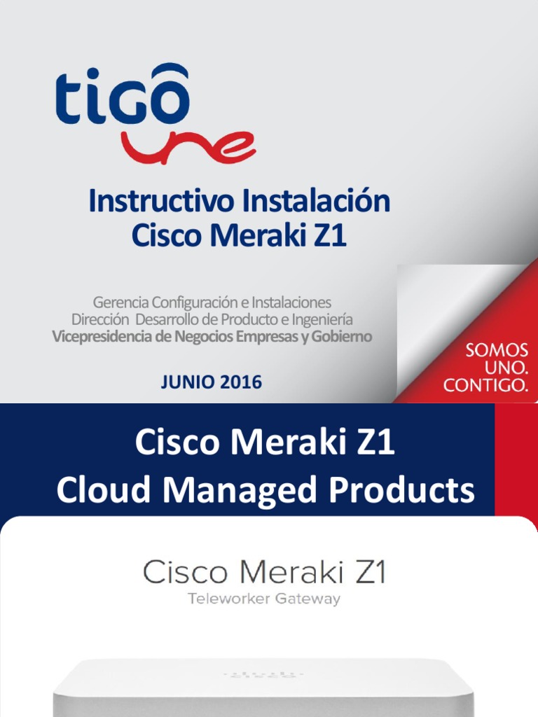 Guía de Configuración Cisco Meraki Z1 | PDF | Gateway ...