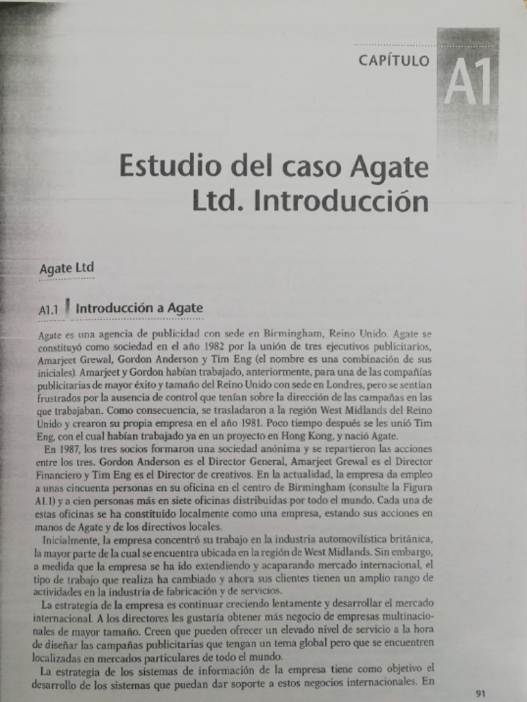 Estudio de Casos de Agate | PDF