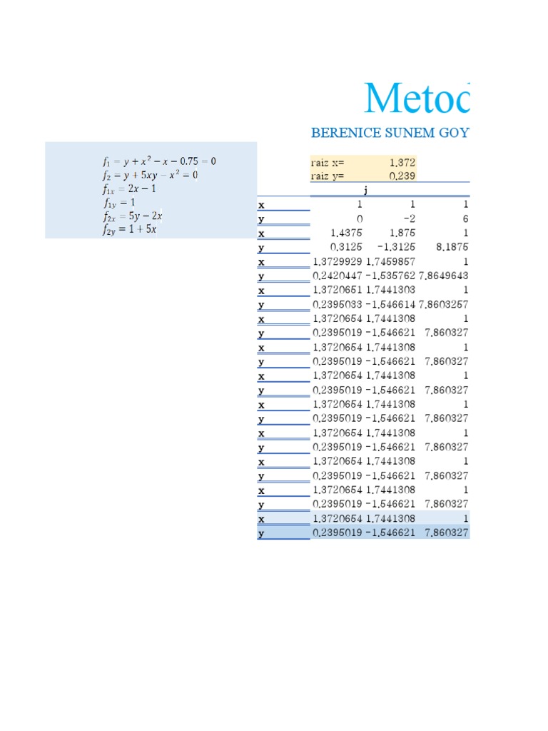 Metodo de Newton Raphson Multivariable | PDF | Análise numérica ...