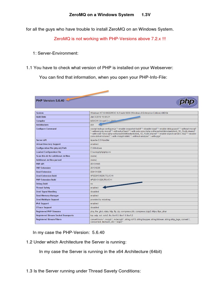 ZeroMq Installing V1.3 | PDF | Php | Computer File