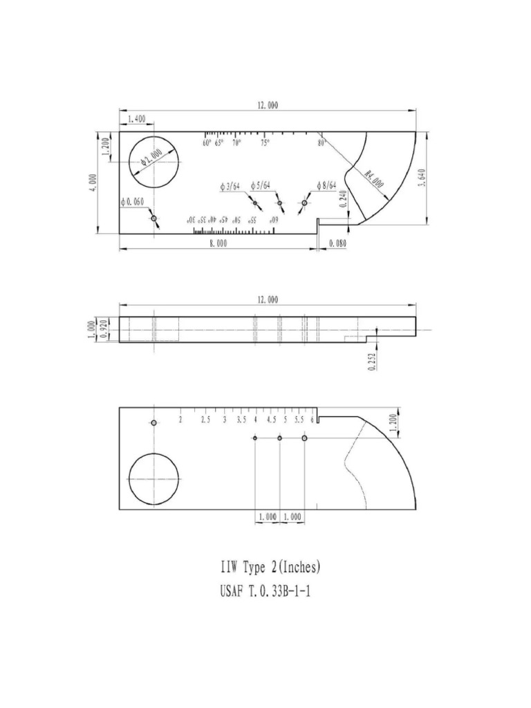 Dimensiones Bloque IIW Tipo 2 UTPA | PDF