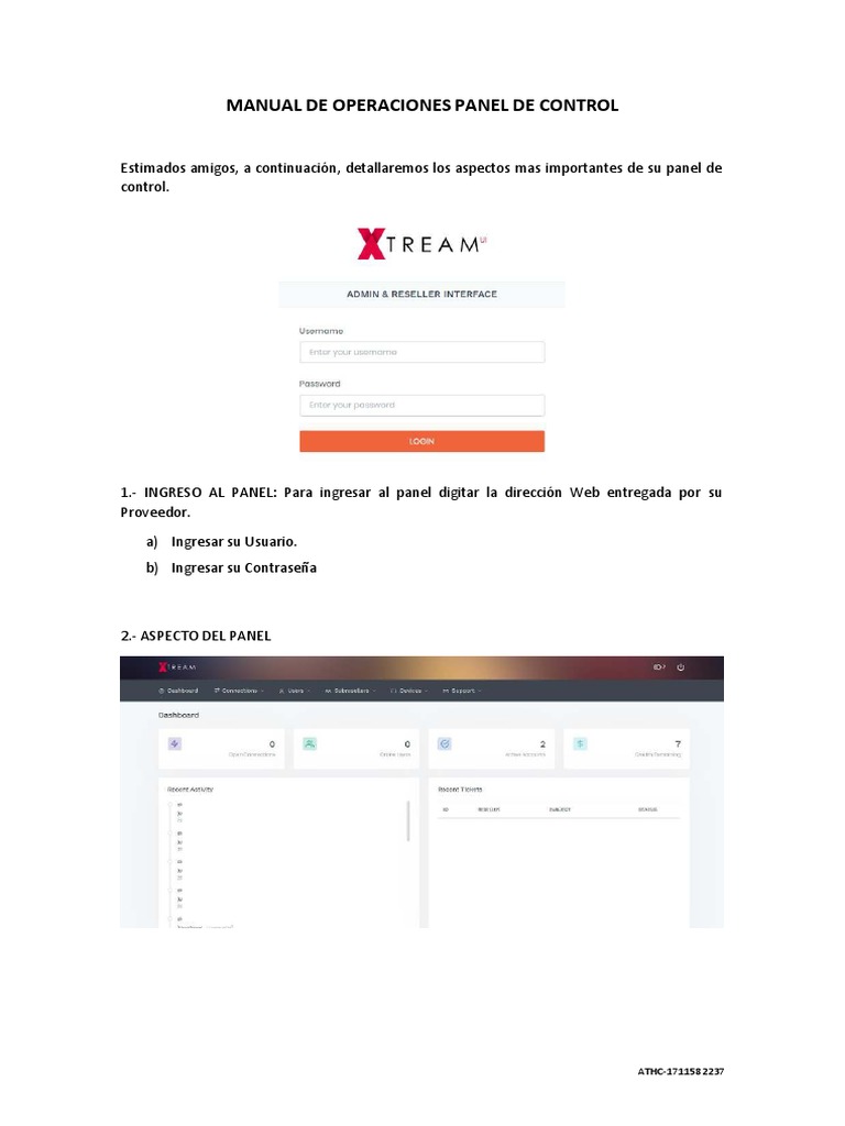 Manual Nuevo Panel Iptv Pdf Usuario Informática Contraseña