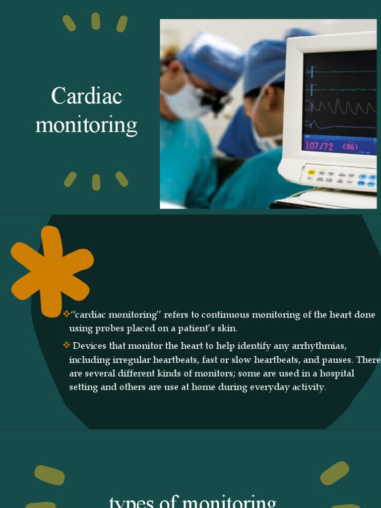 Cardiac Monitoring | PDF | Electrocardiography | Cardiac Electrophysiology