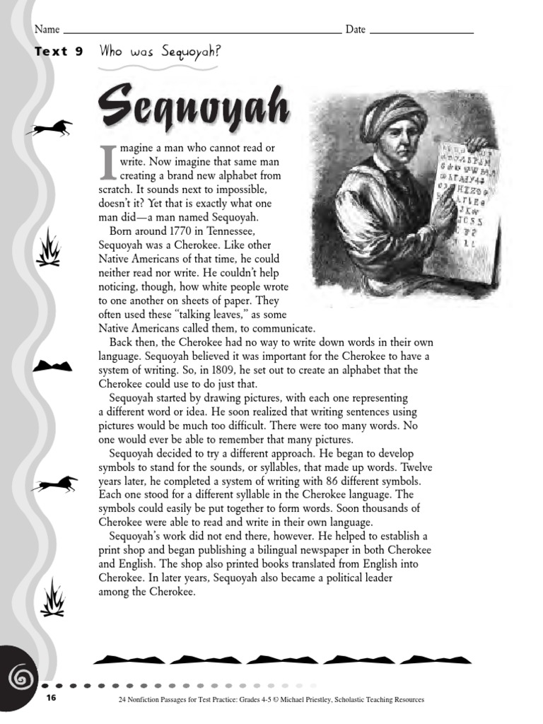 Sequoyah Passage | PDF | Human Communication | Symbols