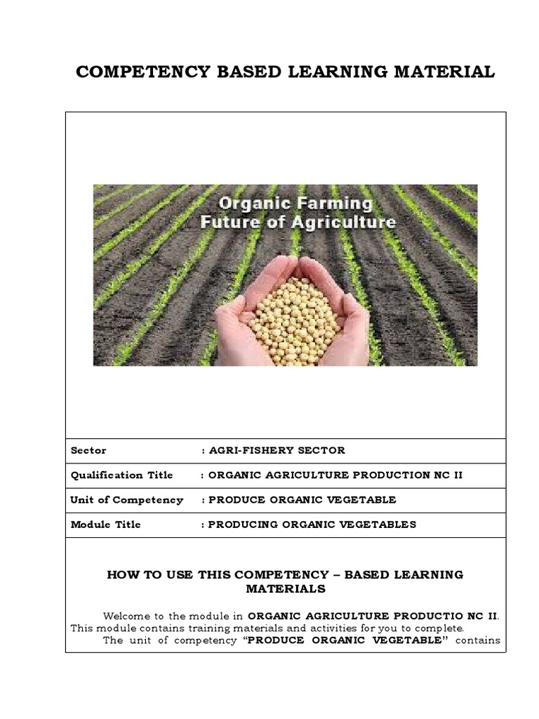 How To Use This Competency - Based Learning Materials | PDF | Plant ...