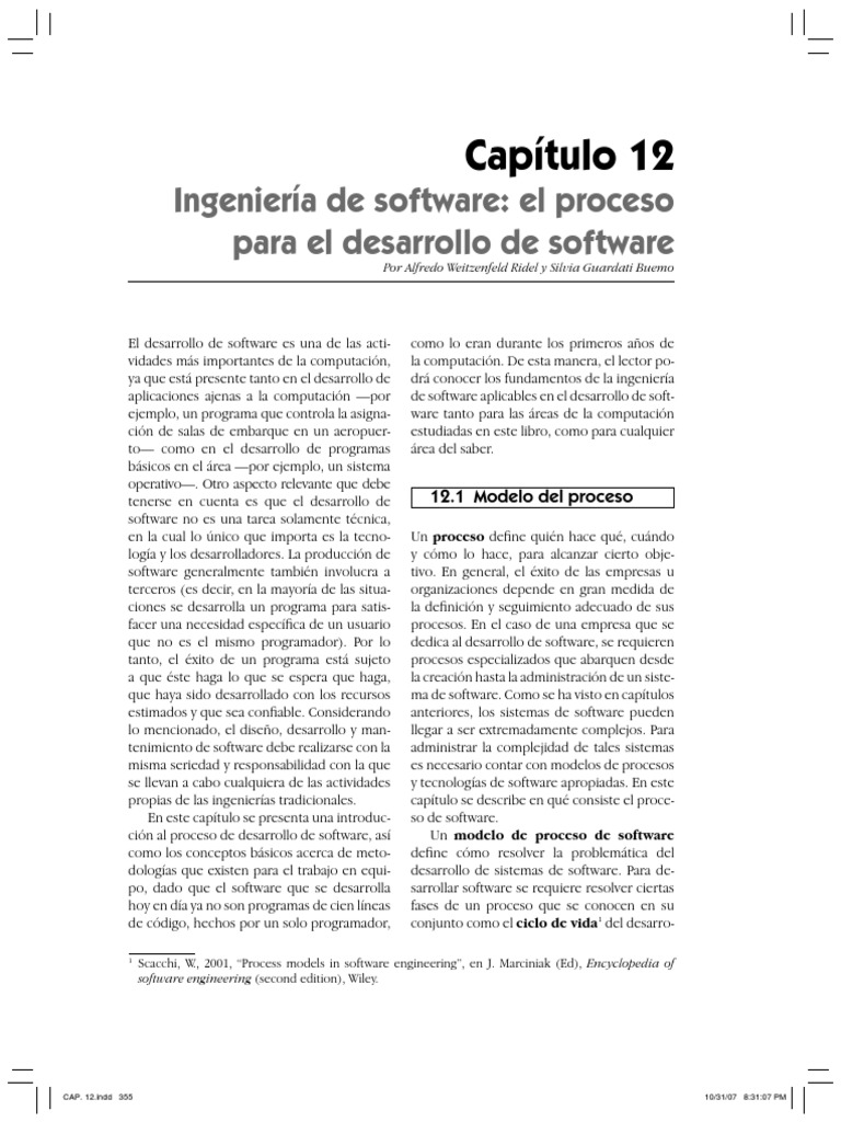 Ingenieria De Software Pdf Pdf Objeto Informática Ingeniería De