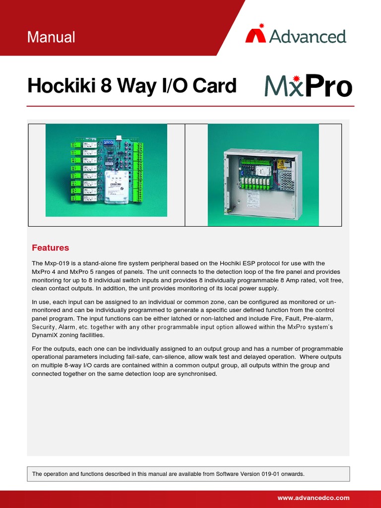 680-041-02B Mxp-019 Hochiki 8-Way IO Card | PDF | Electrical Wiring ...