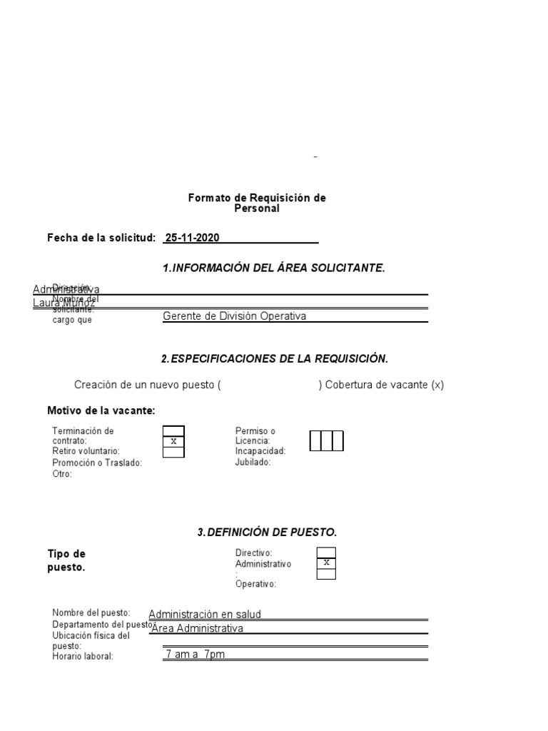 Formato de Requisición Sura | PDF | Planificación | Business