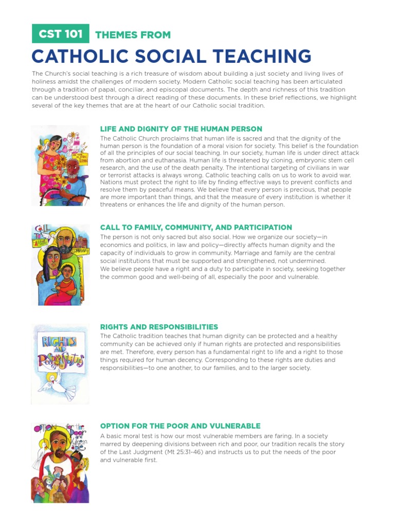 Catholic Social Teaching: Themes From | PDF | Catholic Social Teaching ...