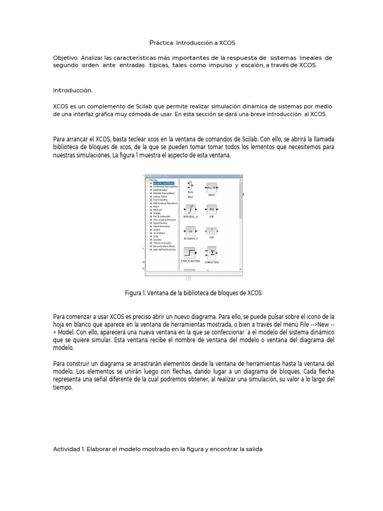 Practica Introducción A XCOS | PDF