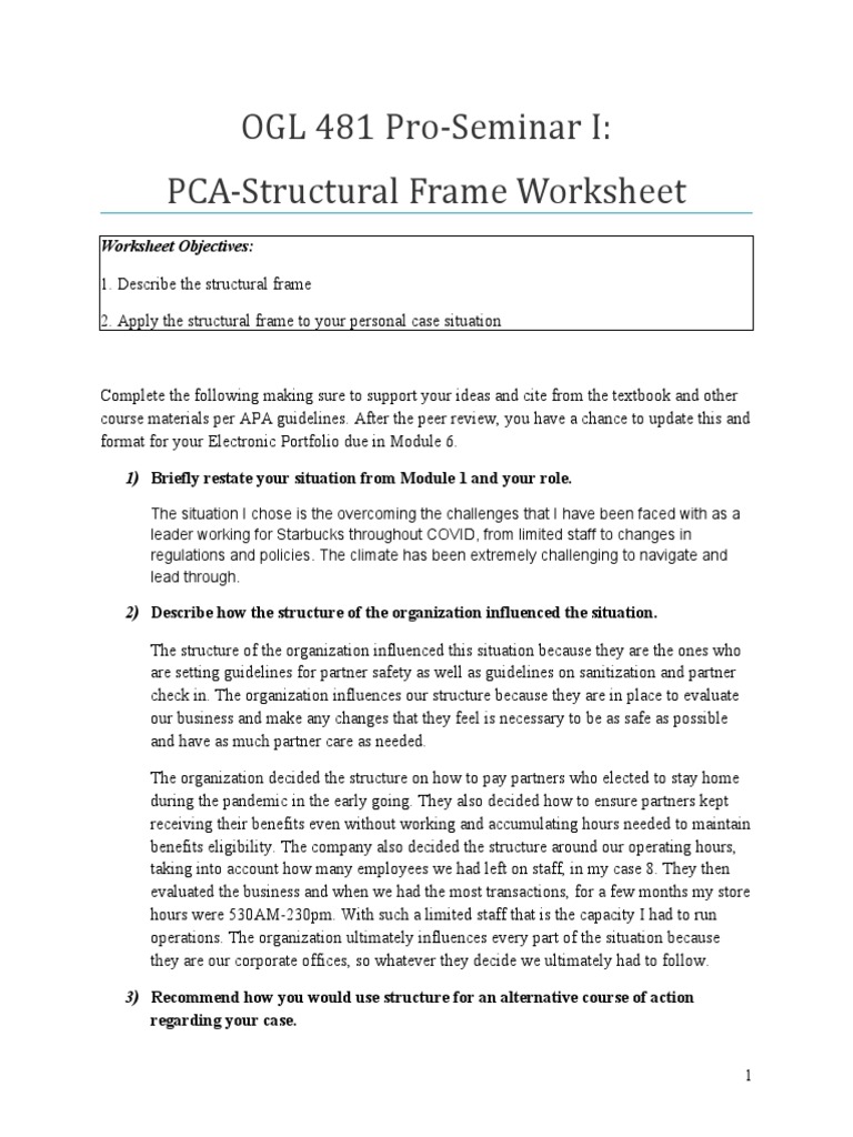 2 Structural Frame Worksheet | Download Free PDF | Economies | Business