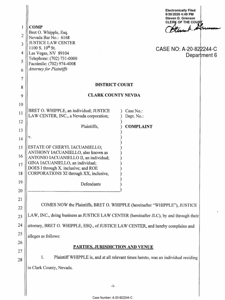 Whipple Lawsuit Against Former Employees | PDF | Politics