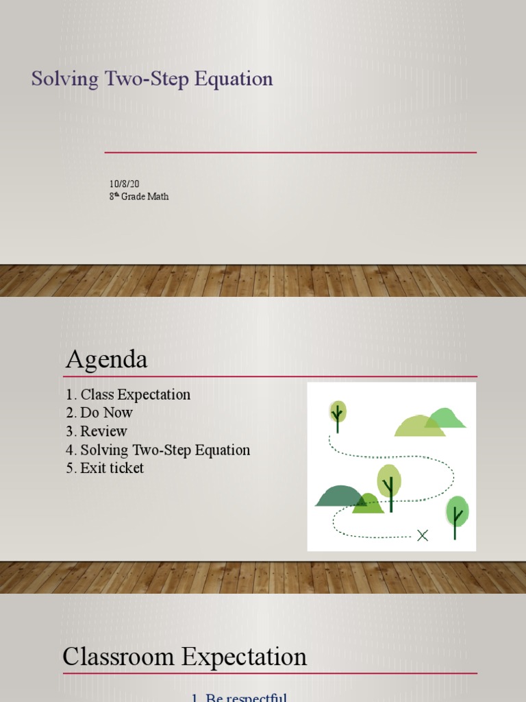 Solving Two-Step Equation | PDF