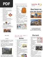 Triptico Terremoto | PDF | Temblores | Naturaleza