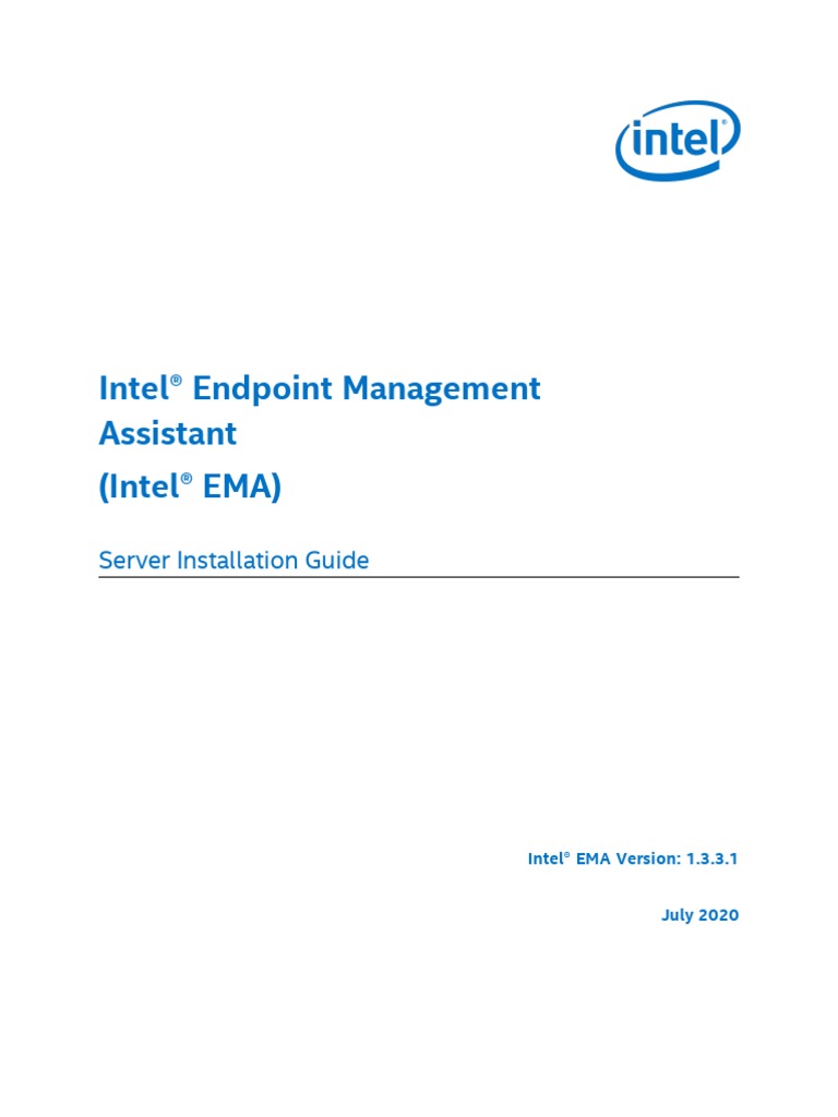 Intel Ema Server Installation and Maintenance Guide | PDF | Transport ...