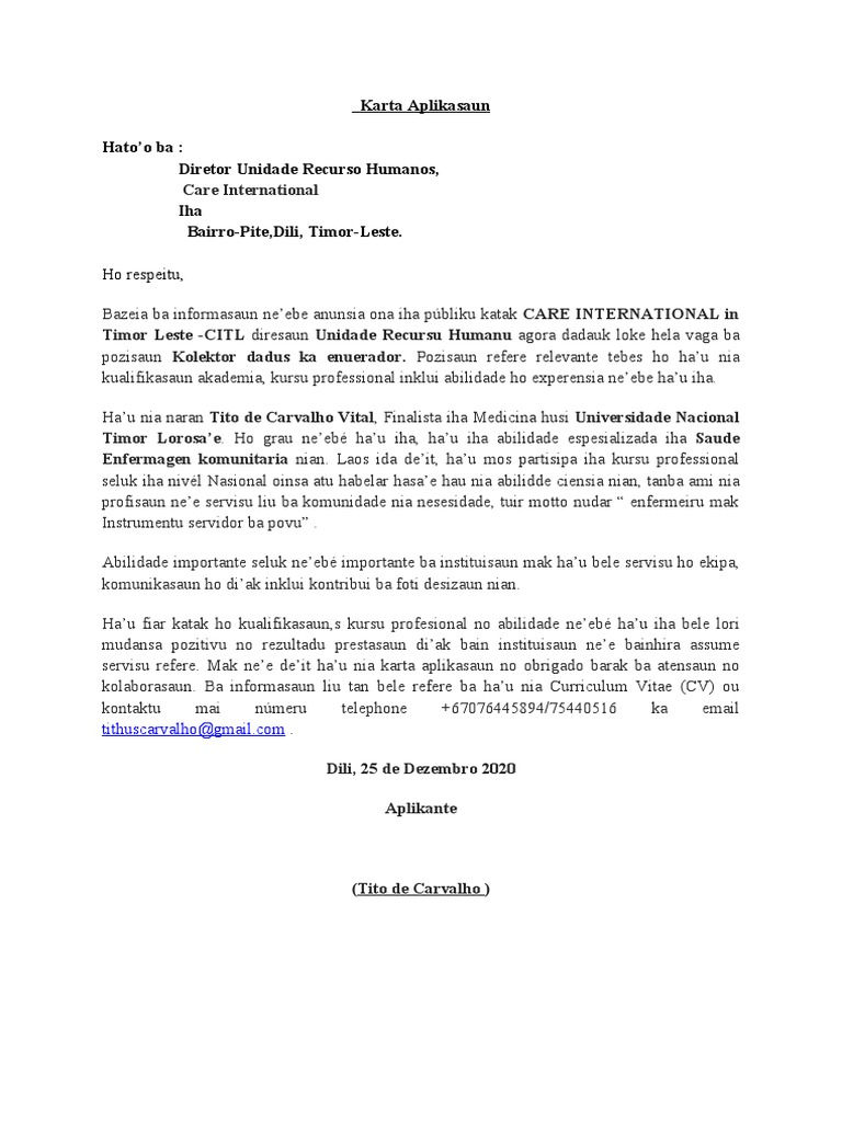 Karta Aplikasaun | PDF