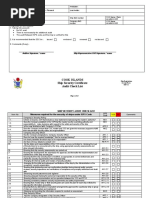 ISPS 10 - IsPS Internal Audit Checklist | PDF