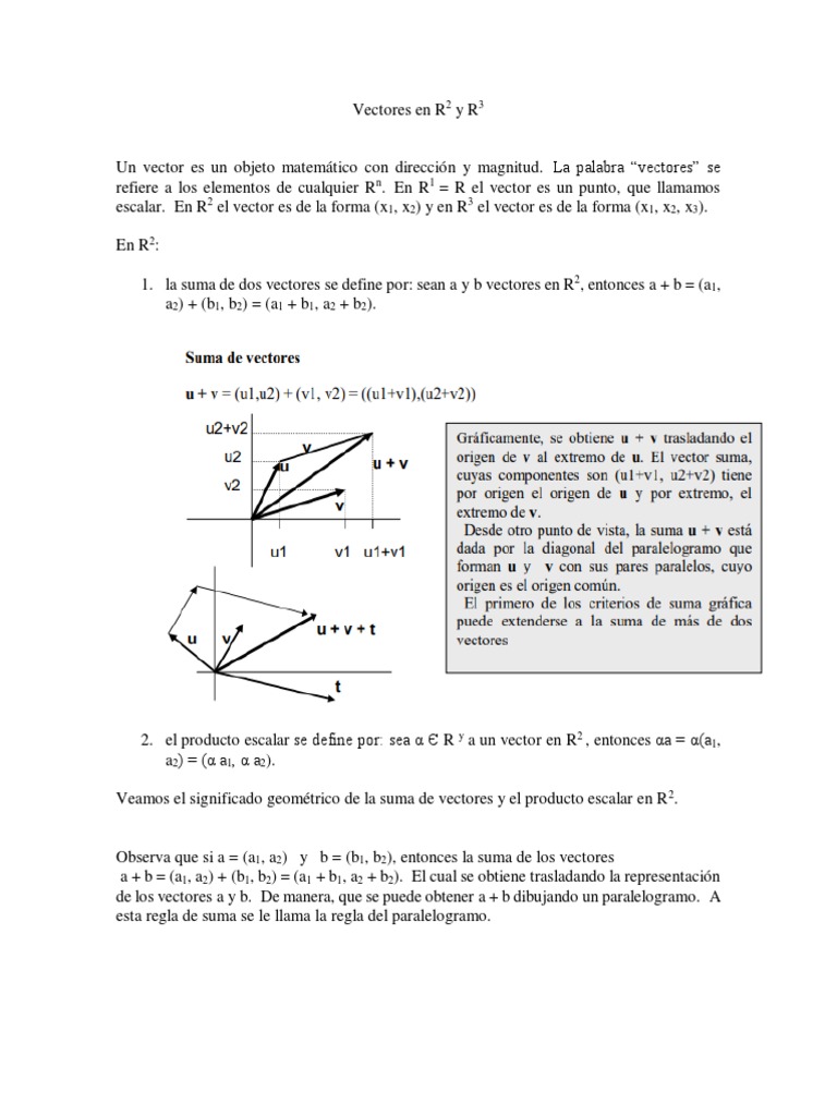 Actividad 12-Vectores en R y R | PDF | Vector Euclidiano | Sistema de ...
