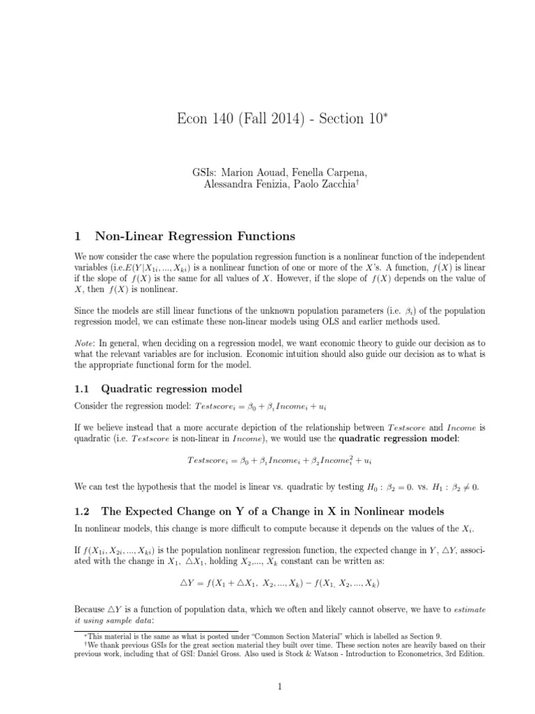 UC Berkeley Econ 140 Section 10 | PDF | Statistical Significance ...