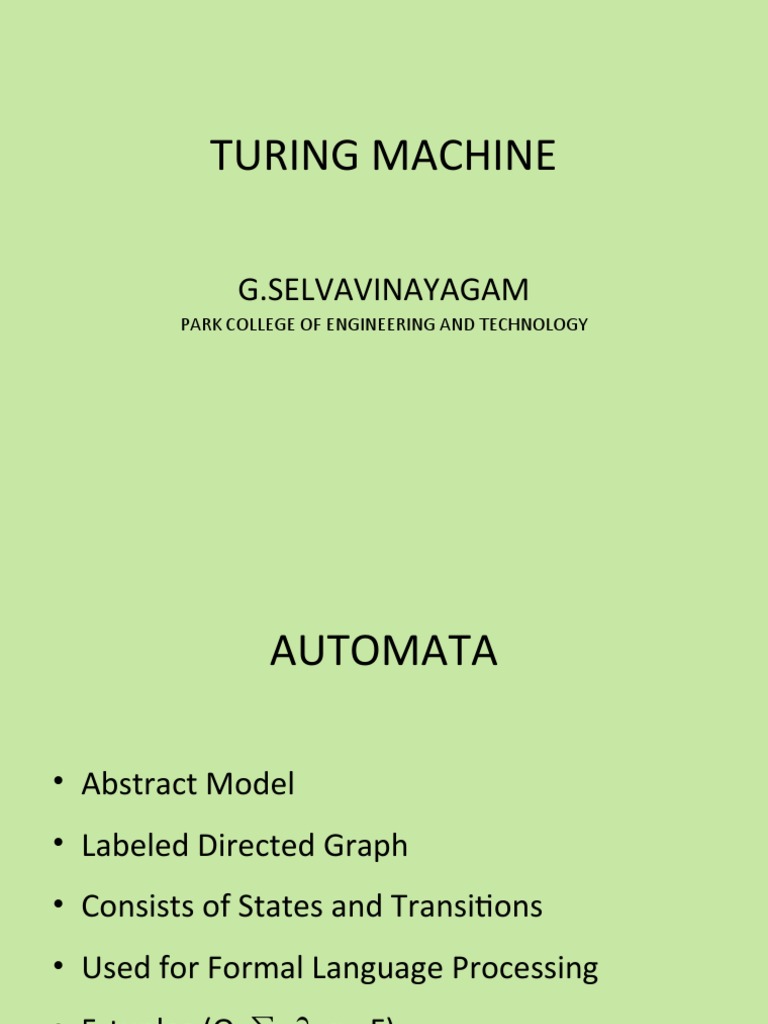 TM and AUTOMATA | Download Free PDF | Formalism (Deductive ...