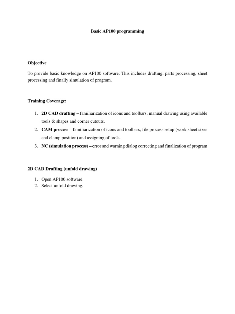 Basic AP100 Programming PDF | PDF | Icon (Computing) | Computer Aided Design