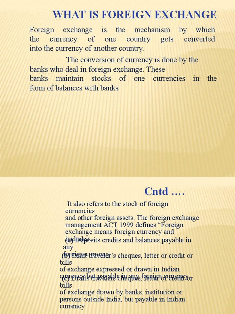 Foreign Exchange Market | PDF | Foreign Exchange Market | Exchange Rate