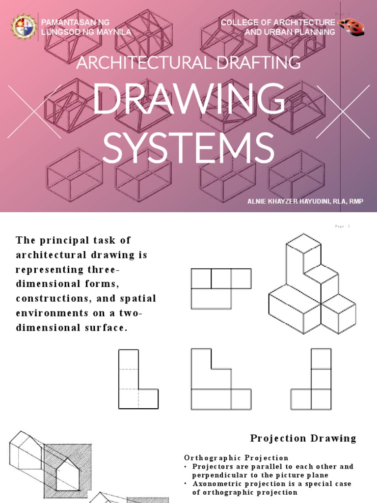 Architectural Drafting Lecture 5 Drawing Systems