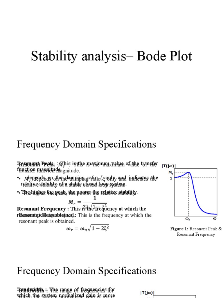 Gain & Phase Margin - Bode Plot | PDF | Control Theory | Bandwidth ...