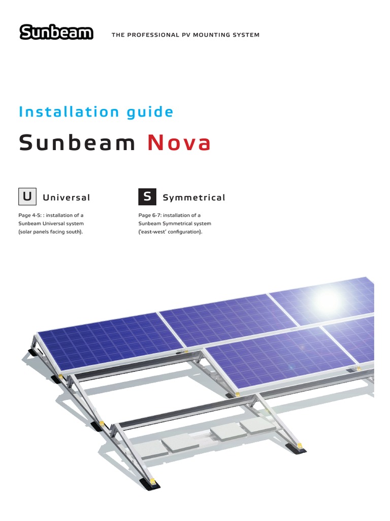 Sunbeam: Installation Guide | PDF | Screw | Electrical Connector