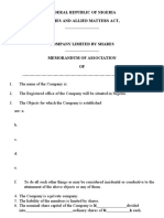 CAC Form 1.1: Company Registration Guide | PDF | Notary Public | Common Law