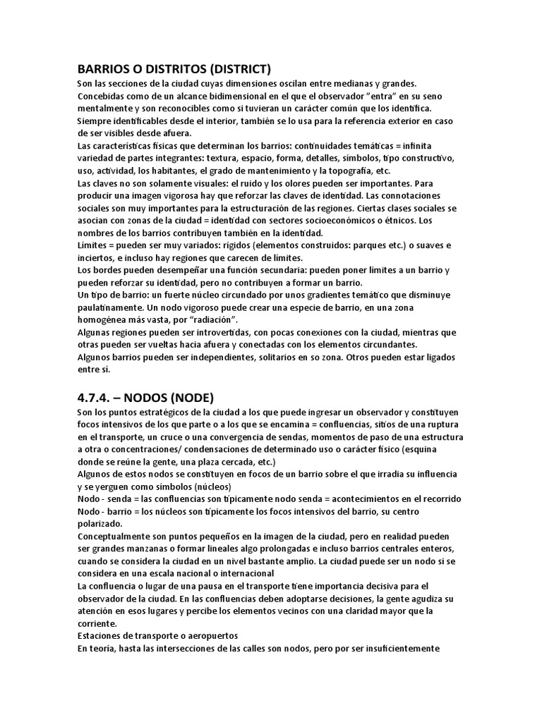 Barrios o Distritos | Descargar gratis PDF | Naturaleza | Science