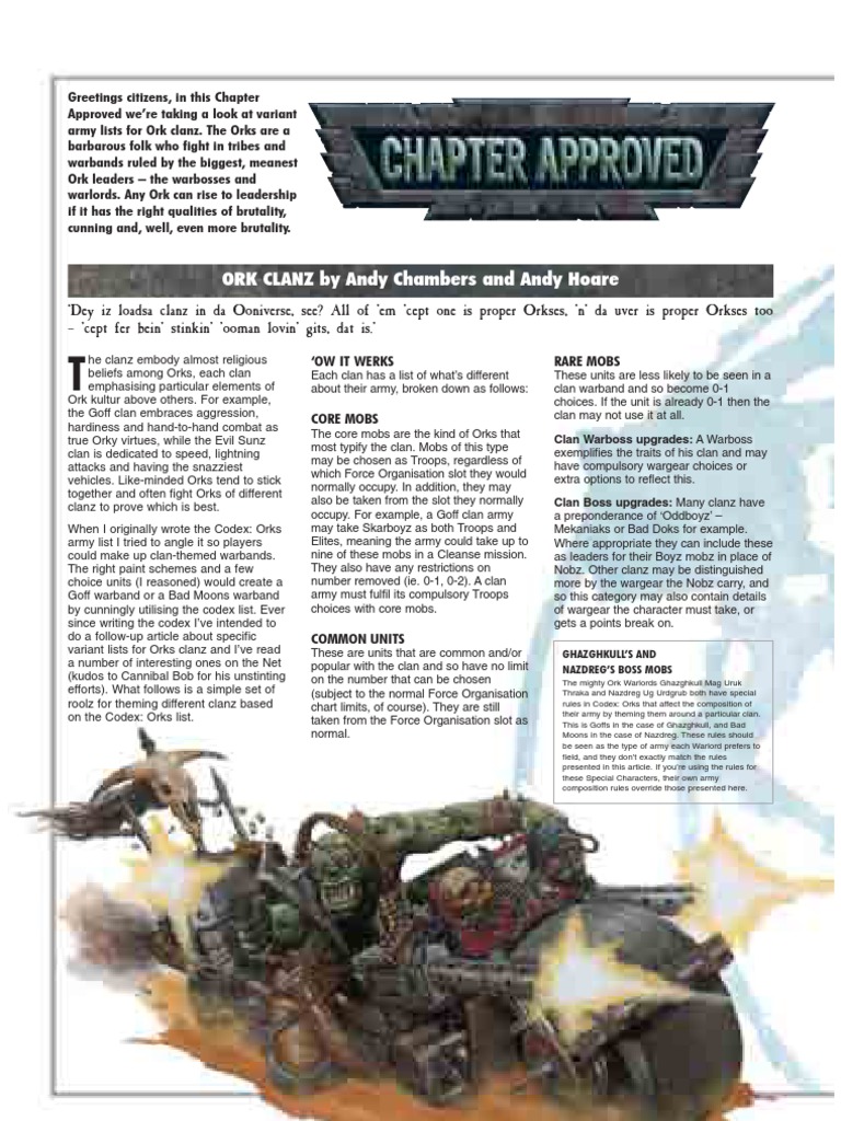 Clans Rules | PDF