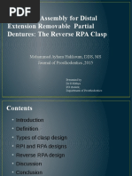 Partial Denture Clasp Guide | PDF | Dental Anatomy | Dentistry Branches