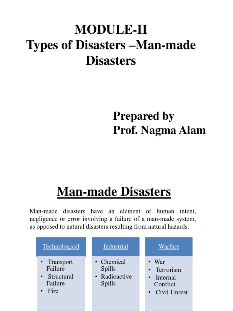 5 - Module-II - Man Made Disasters | PDF | Nuclear And Radiation ...