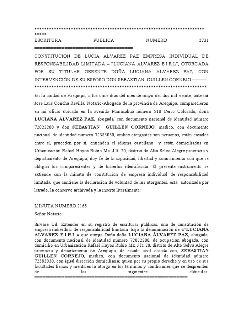 Minuta Eirl | PDF | Cheque | Bancos